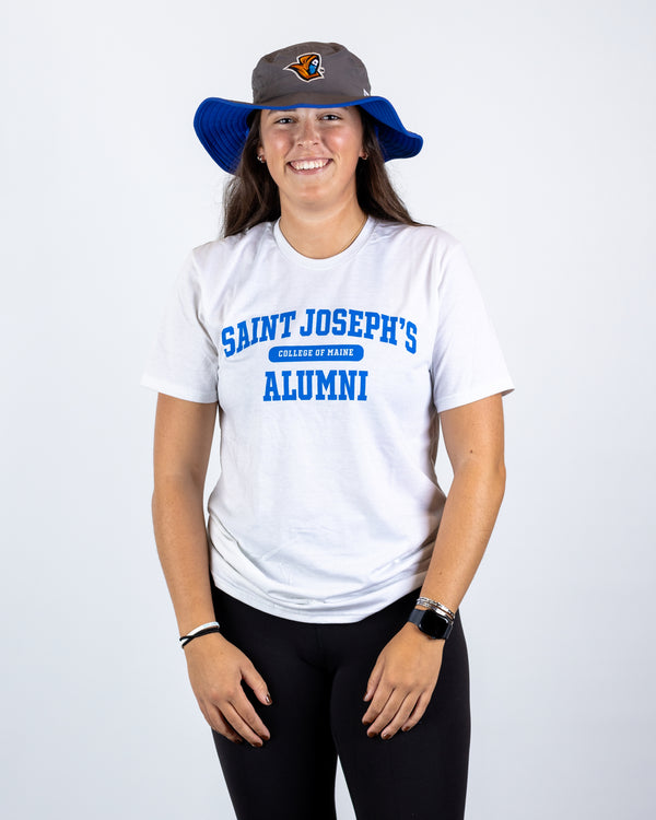 White SJC Alumni T-shirt - Saint Joseph's College of Maine Campus Store